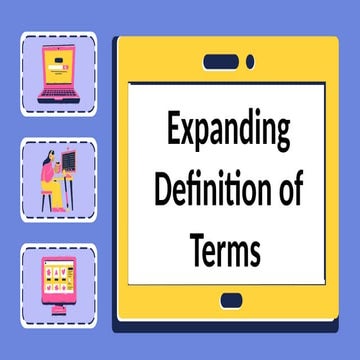 Expanding definition of terms for grade 10 student module 4 | PPT