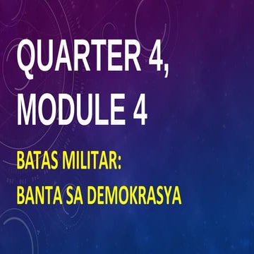 Quarter 4, module 4 | PPT
