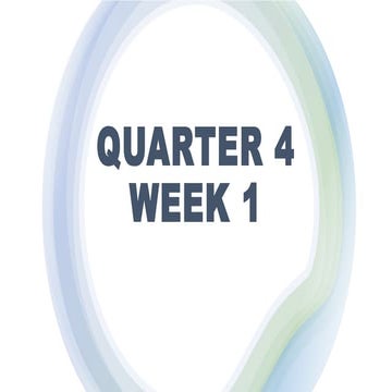 QUARTER 4 – WEEK 1.pptx | Education