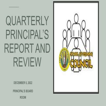 QUARTERLY PRINCIPAL’S REPORT AND REVIEW.pptx