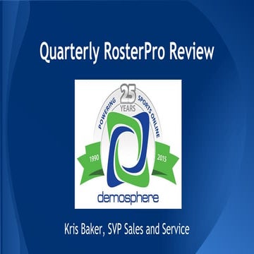 Quarterly RosterPro Review | PDF