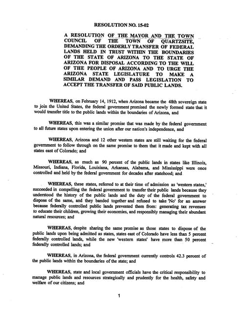 Wayne County Utah Resolution of Support | PDF