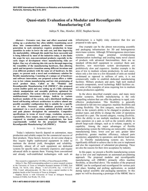 Self Reconfigurable Robots Ppt 1974