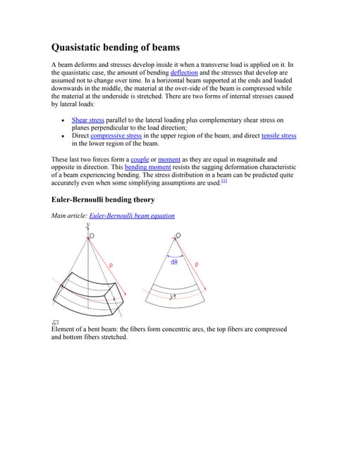 Unit 4 transverse loading on beams and stresses in beams | PPTX ...