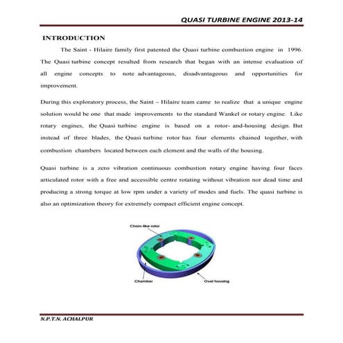 Quasi turbine engine | DOCX