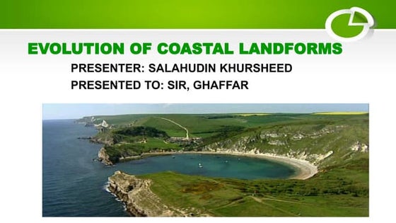 Coastal Geomorphology Landforms Of Wave Erosion & Deposition | PPTX