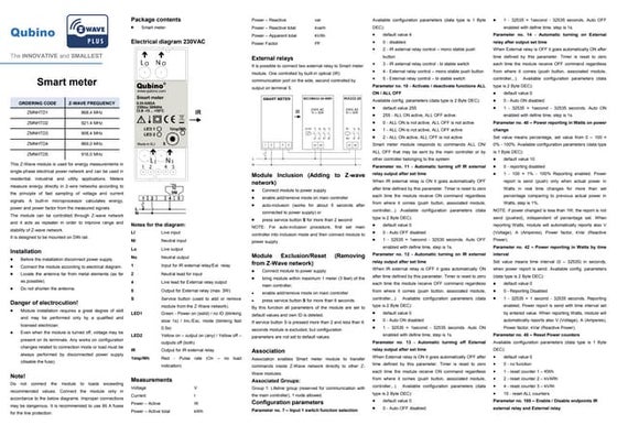 Micro double switch module qubino manual | PPT