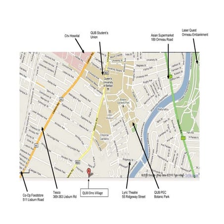 Queen's University Belfast Map | DOCX