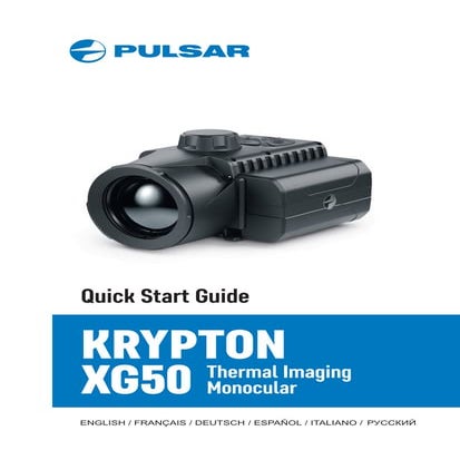 Quick Guide | Pulsar Krypton FXG50 Thermal Imaging Front Attachment ...