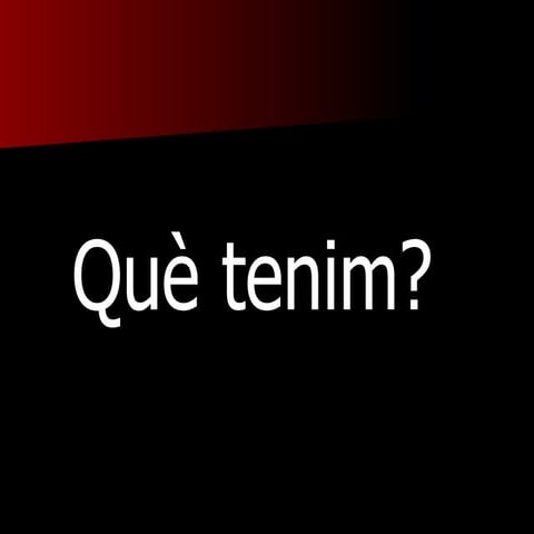 Nens del Vendrell-Que tenim | PPT