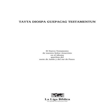 Bible in achuar shiwiar, achual, achuale, achuar, achuara, jivaro ...