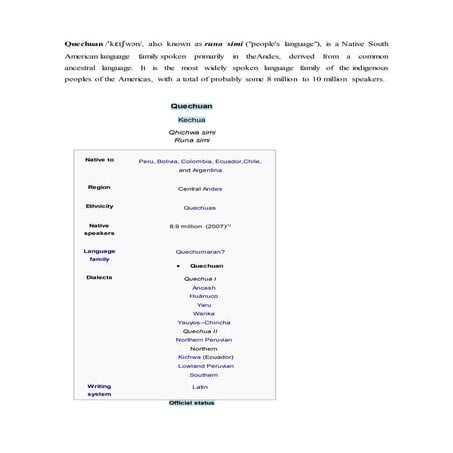 Quechuan | DOCX