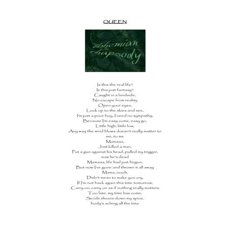 Queen Bohemian Rhapsody | PDF