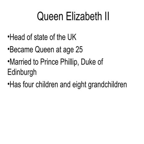 Queen Elizabeth Ii | PPT