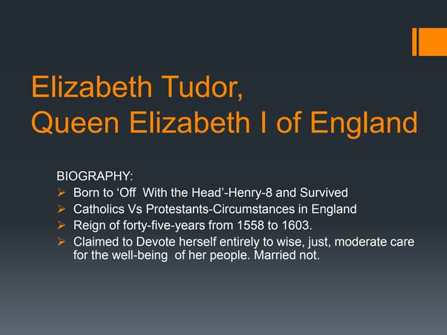 Queen Elizabeth 1 | PPTX