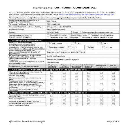 Queensland health referee report | DOC