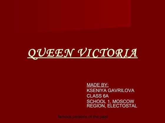 Queen victoria | PPTX