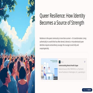 Queer Resilience: How Identity Becomes a Source of Strength | PPTX