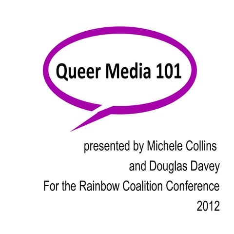 Queer media 101 | PPT