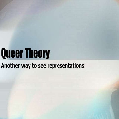 Queer theory by Andy Wallis | PPT