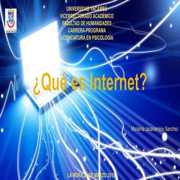 Qué es internet? | PPTX