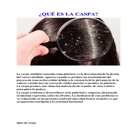 Que es la caspa | DOCX