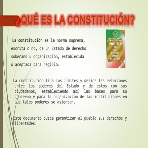 Que es la constitucion | PPTX