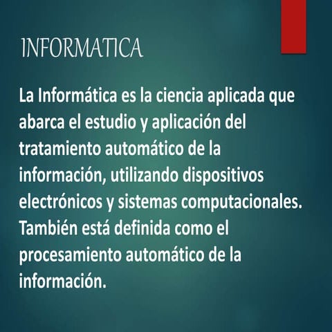 Informática aplicada | PPTX