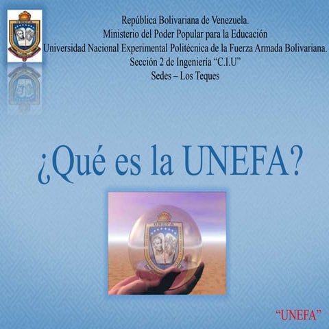 Que Es La Unefa | PPTX