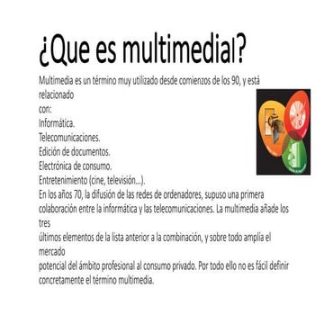 Que es multimedial | PPTX