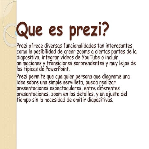 Que es prezi | PPTX | Technology & Computing