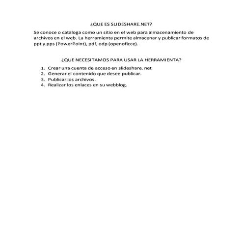Que es slideshare | DOCX