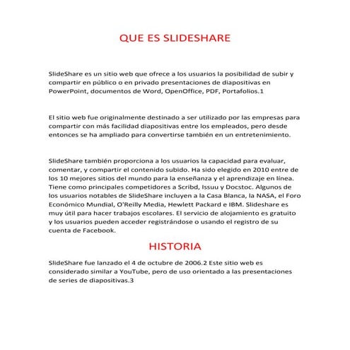 Diferencias entre slideshare y scribd | PPTX