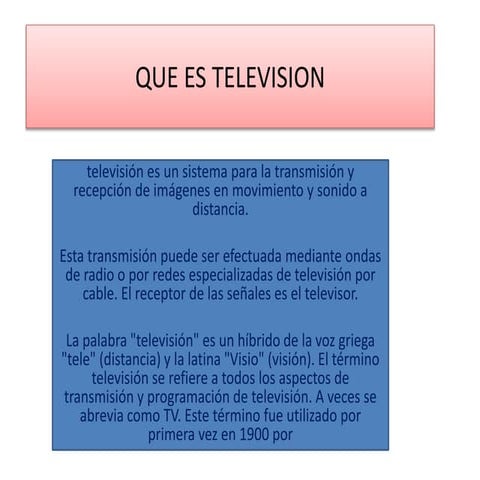 Que es television | PPTX