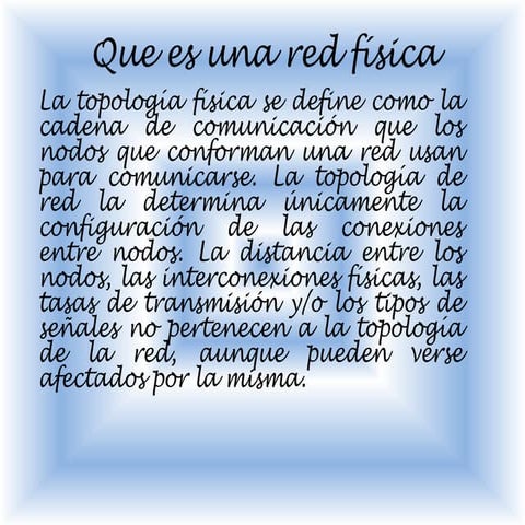 Que Es Una Red FíSica | PPT