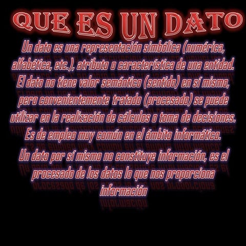 Que es un dato | PPT