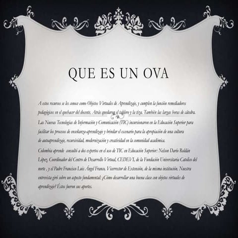 Que es un ova? | PPTX