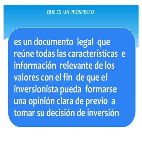 Que es un prospecto | PPTX