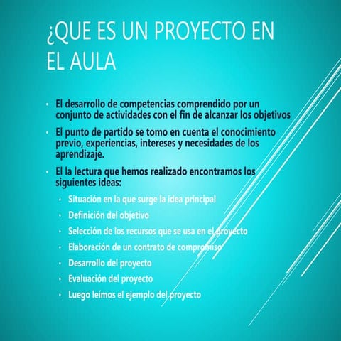 Que es un proyecto en el aula | PPTX