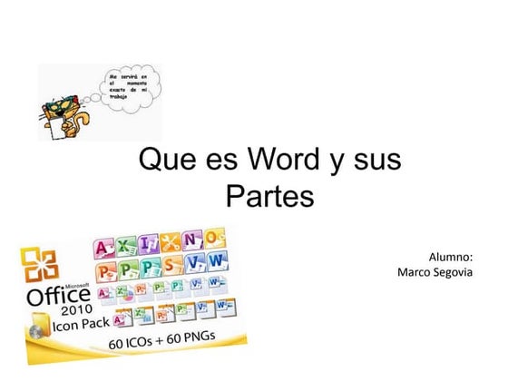 Que es word y sus partes | PPT