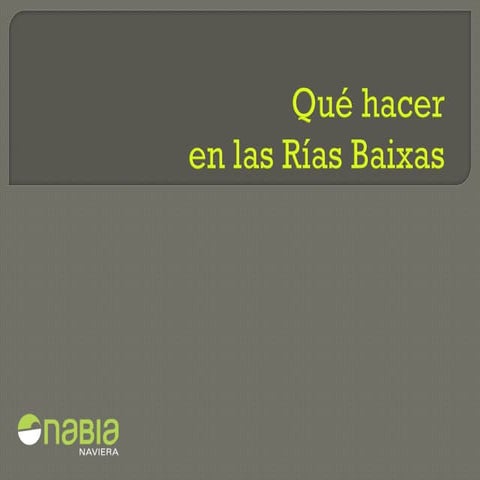 Qué hacer en las Rías Baixas | PDF