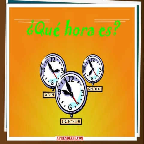 Que hora es | PPT