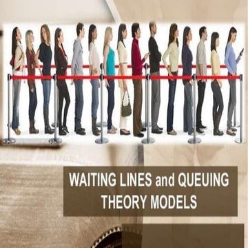 waiting line or queing model | PPT