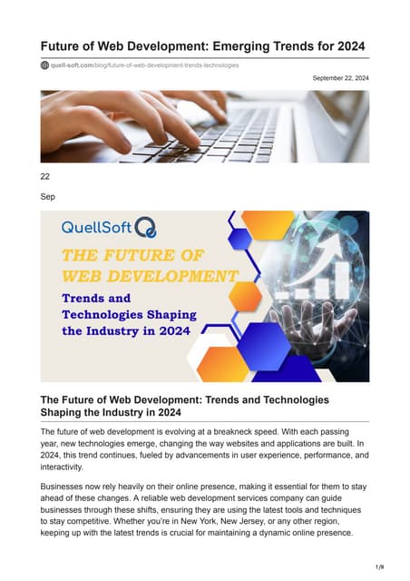 Top Front-End Development Trends in the USA | PDF