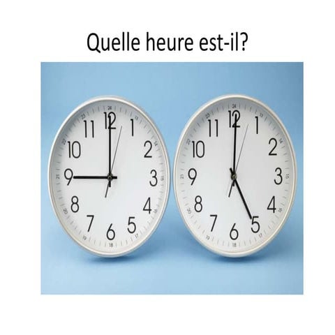 Quelle heure est-il? | PPSX