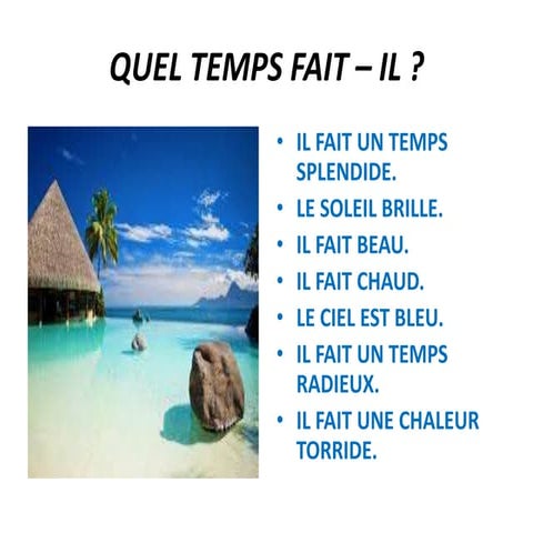 Quel temps fait – il | PPTX