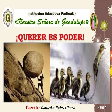 ¡Querer es poder! | PPTX