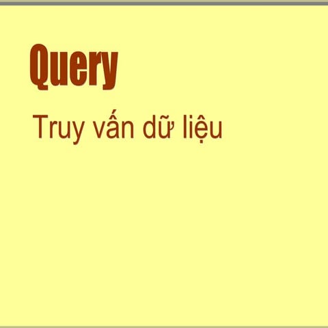Query | PPT