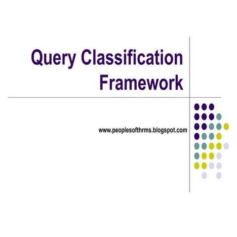 Query Classification Tool | PPS