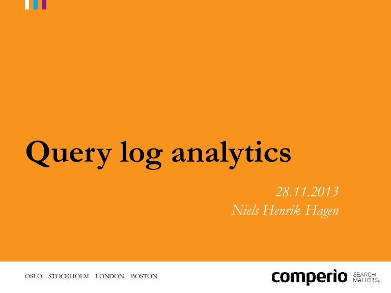Query Log Analytics Using Logstash Elasticsearch And